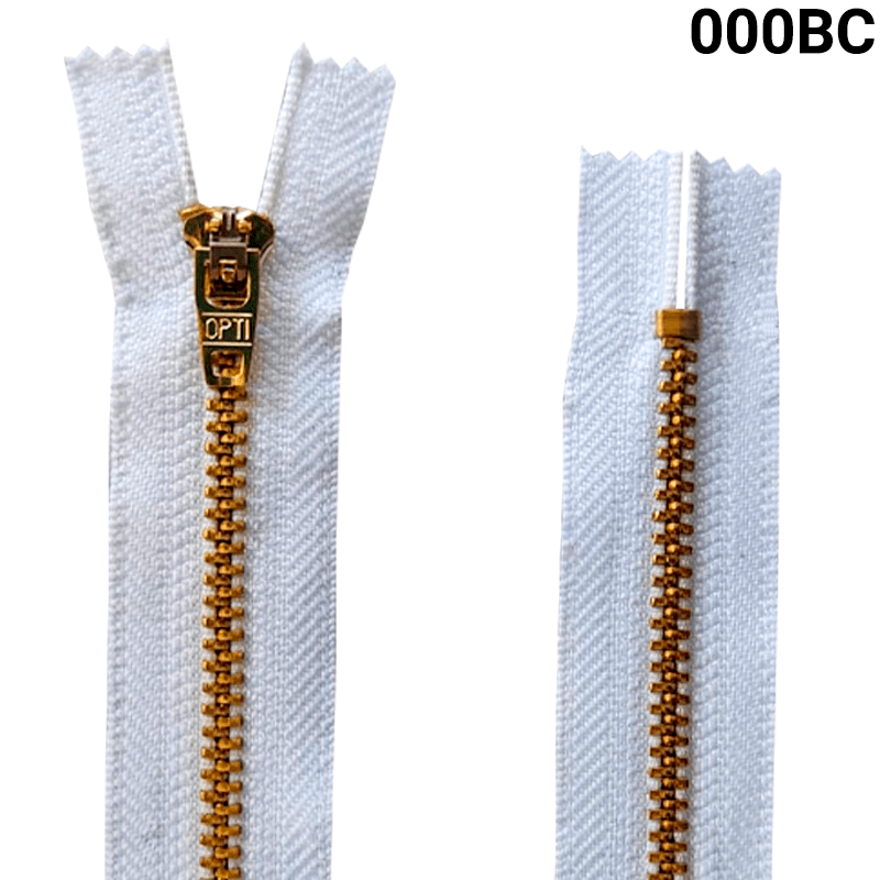 Zíper Metal Dourado Médio - Fixo - Nº3 - Corrente - 10cm - Divinópolis ...